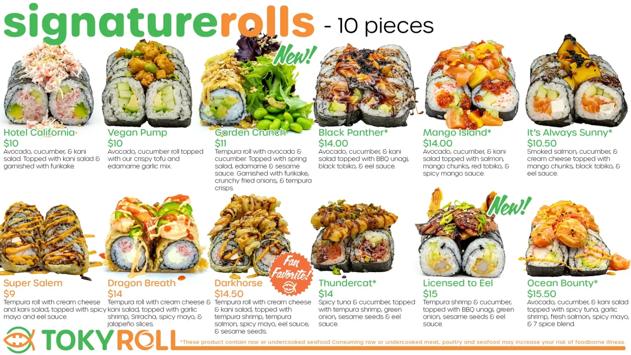 Home - TOKYROLL Sushi & Poké